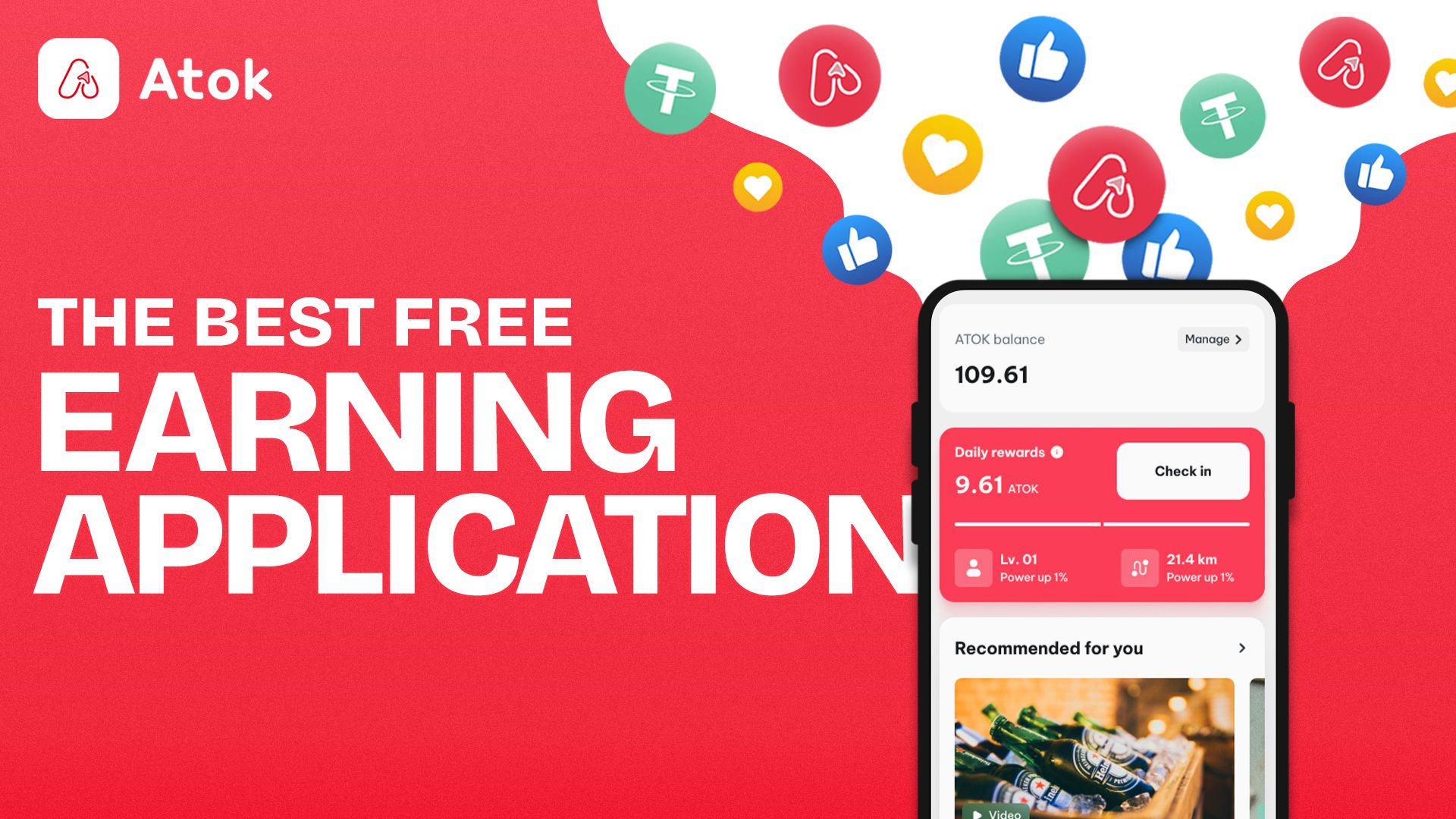 Atok - The Best Free Earning App | Atok